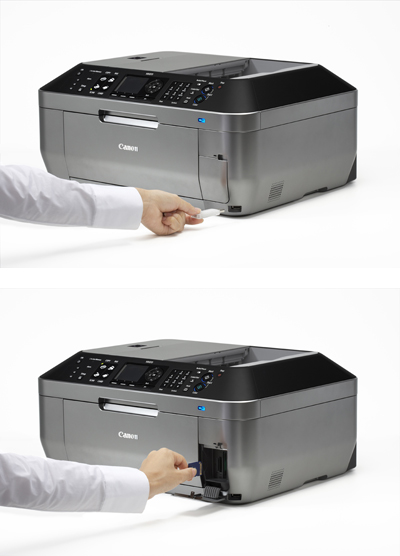 PIXMA MX876 配備2.5"彩色LCD 顯示屏，方便用家清晰預覽相片或顯示各項操作資訊，操作打印機的各項功能及設定就更得心應手。